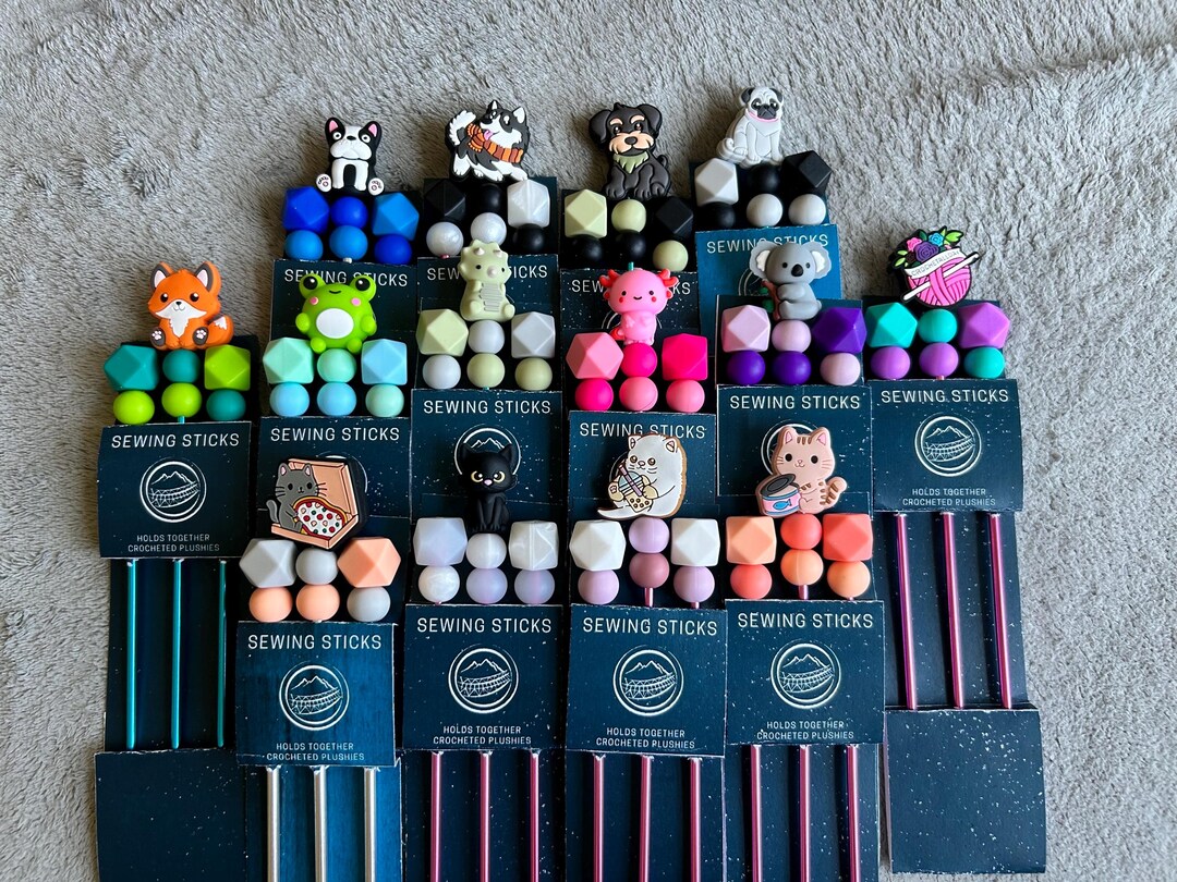 Ami Sticks 3 Pack | Sewing Stick 3 Pack | Fox Ami Stick | Frog Ami ...