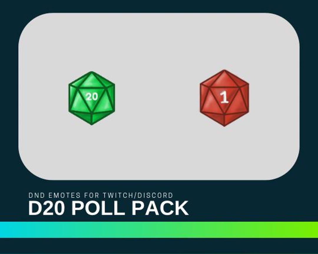 Dnd Emotes for Twitch and Discord | D20 Emotes | Pathfinder Emotes ...