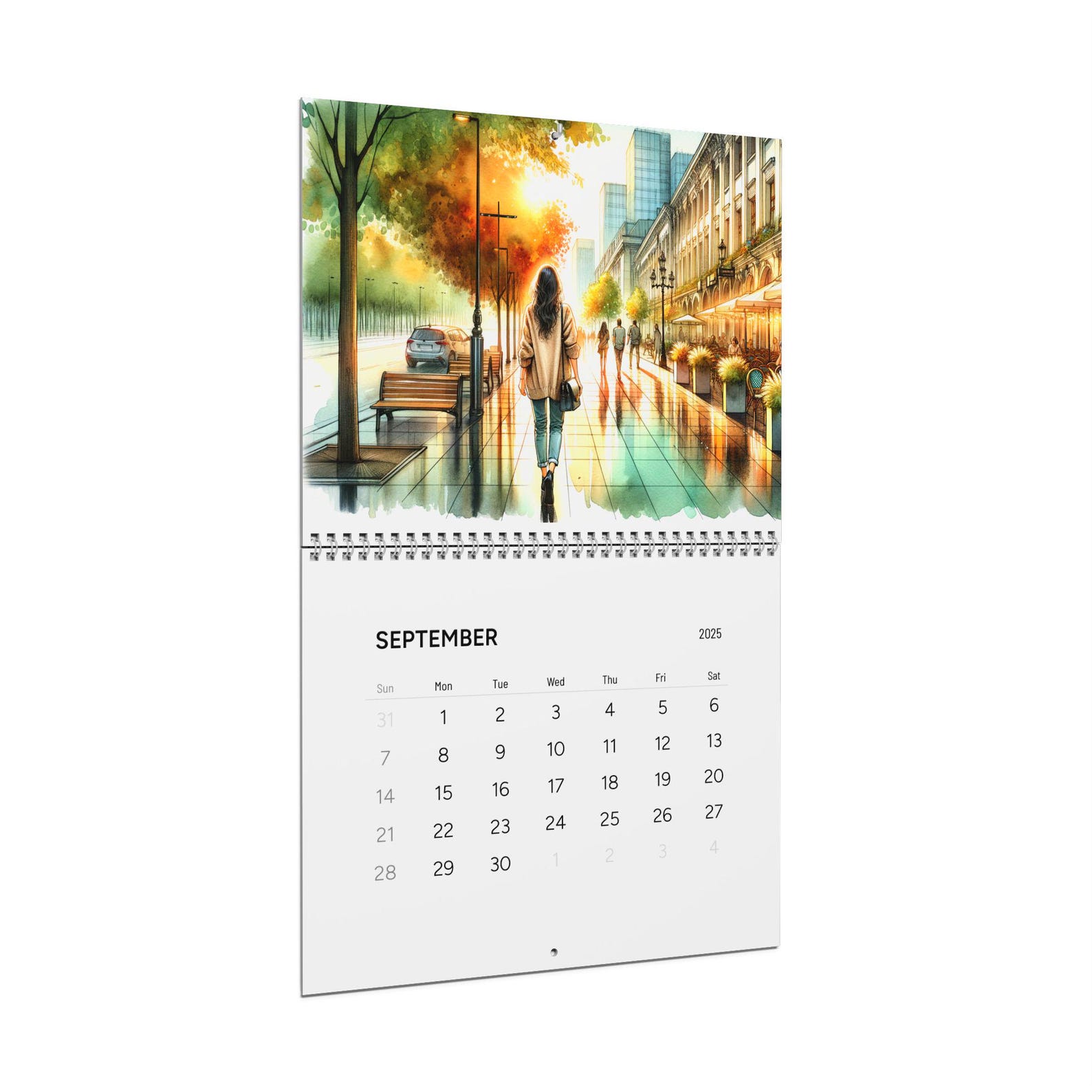2025 Wall Calendars, Urban Elegance City Scenes, Vibrant Season Art ...