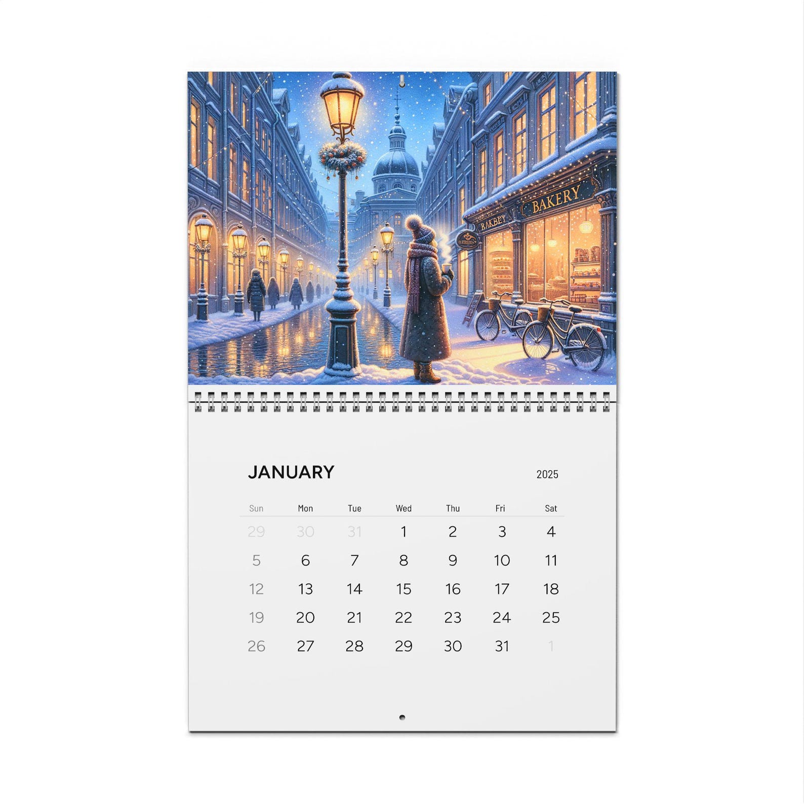 2025 Wall Calendars, Urban Elegance City Scenes, Vibrant Season Art ...