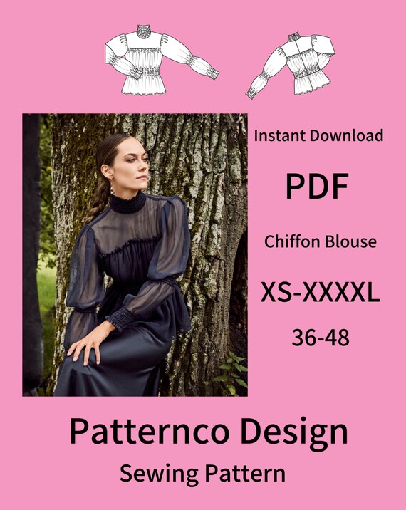 Chiffon Blouse Sewing Patterns