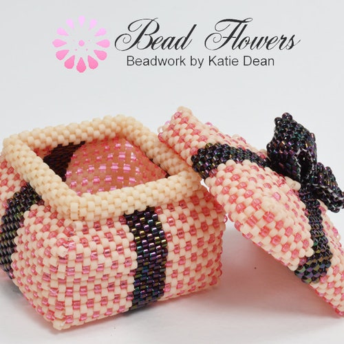 Beaded Box Pattern Arabesque Peyote Stitch Box With Lid Pdf - Etsy