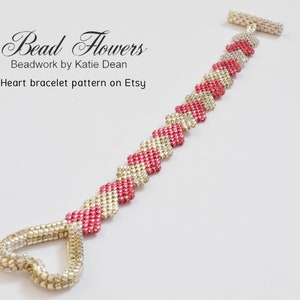 Heart Bracelet Beading Pattern / Tutorial - Etsy