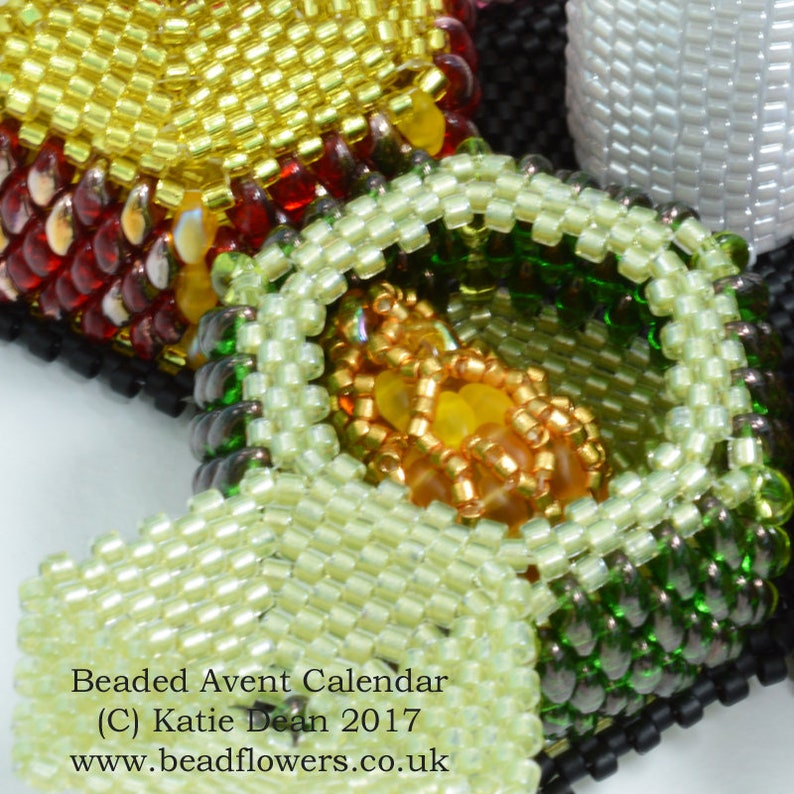 Advent Calendar Beaded Box Pattern | Etsy