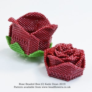 Rose Beaded Box Pattern / Tutorial - Etsy
