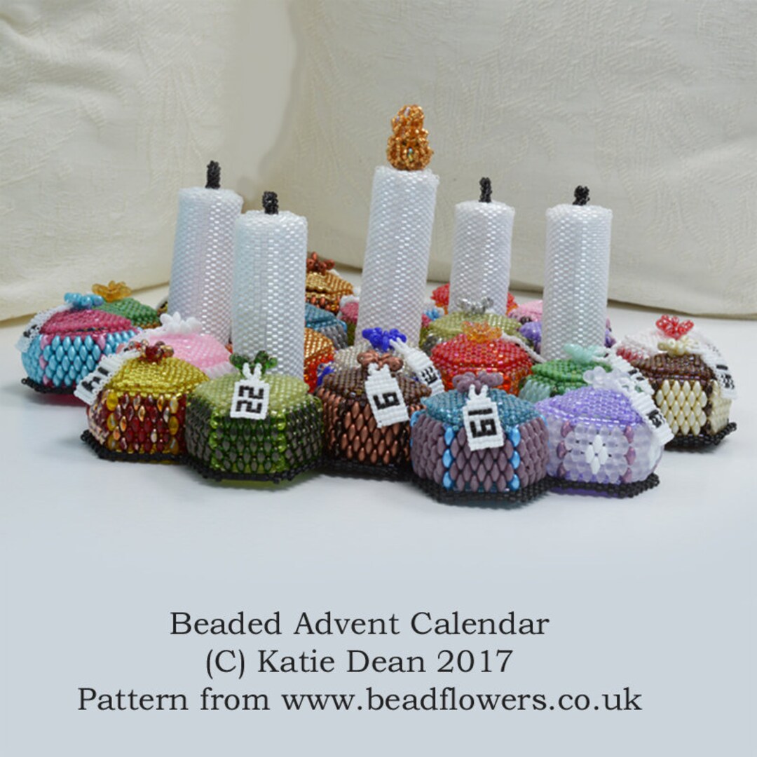 Advent Calendar Beaded Box Pattern - Etsy