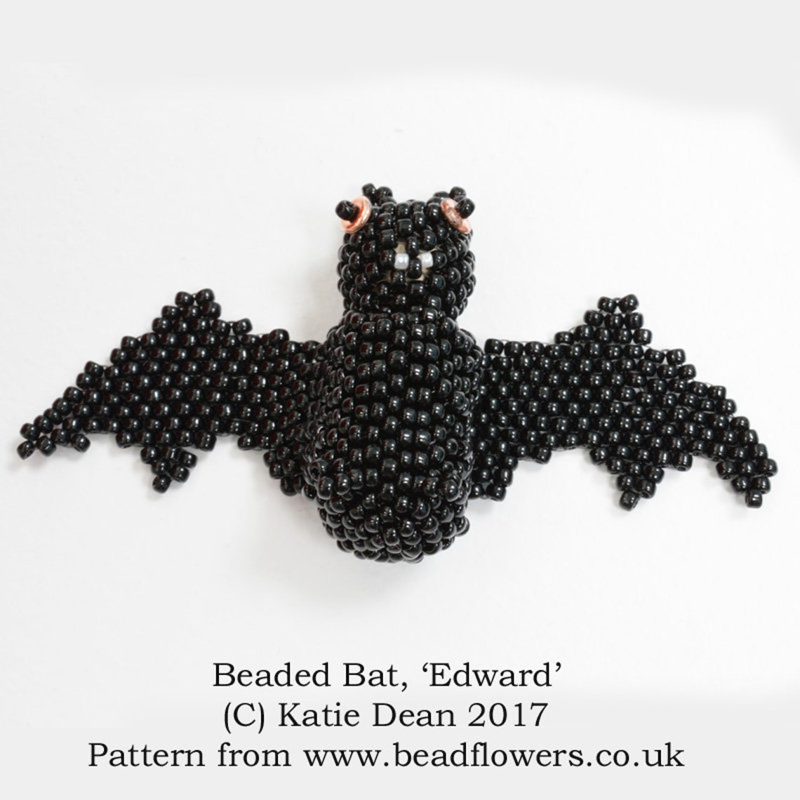 Beading Tutorial to Make a Beaded Bat Ornament or Pendant - Etsy UK
