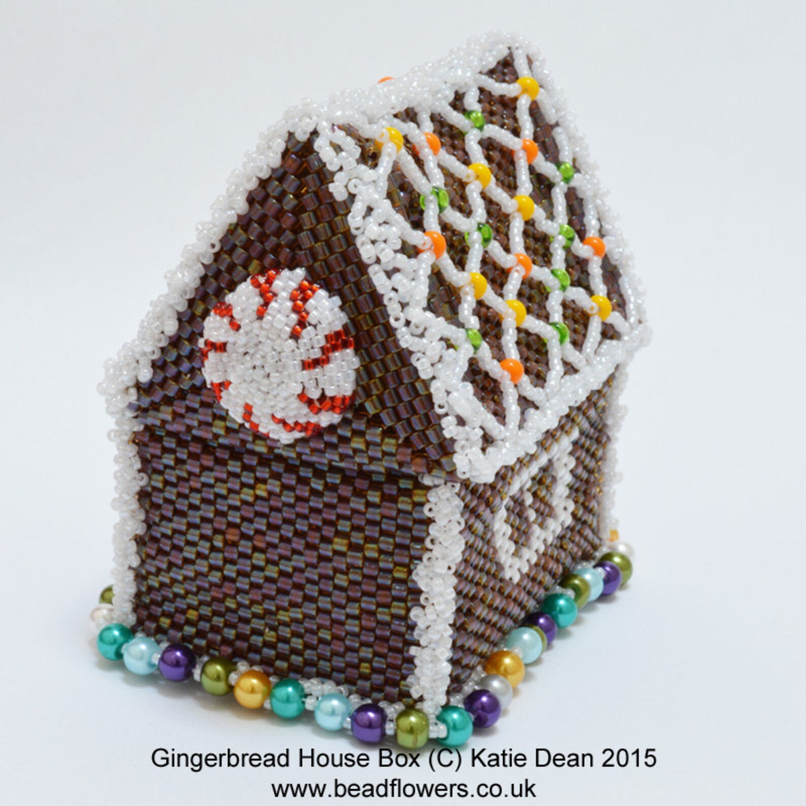 Beading Pattern to Make a Gingerbread House Beaded Box - Etsy Canada