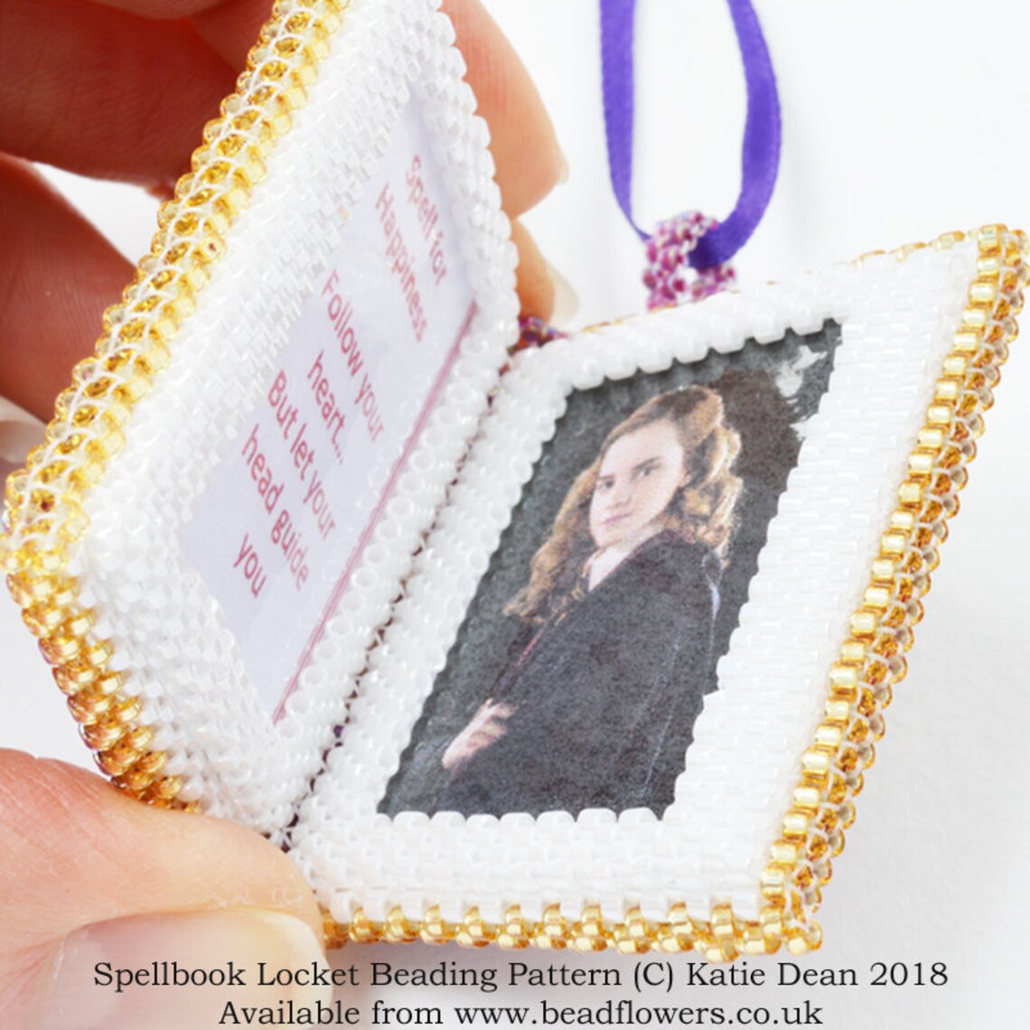 Pattern / Tutorial to Make a Spell Book Locket Pendant - Etsy