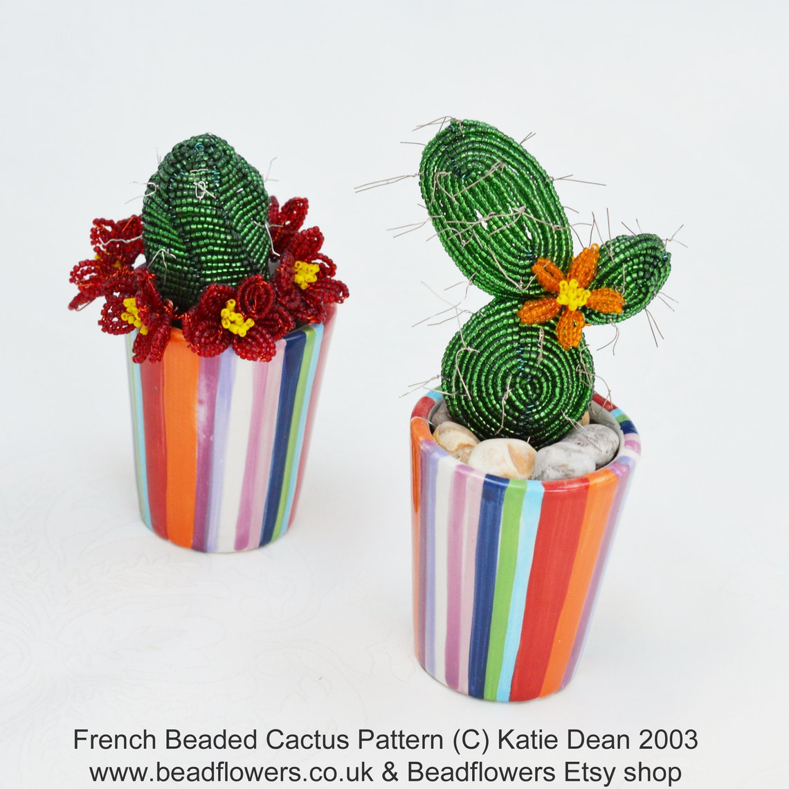 French Beaded Cactus Pattern/tutorial for a Traditional Beaded - Etsy