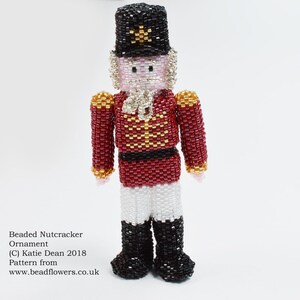 Beading Tutorial for a Nutcracker 3-dimensional Ornament or Decoration ...