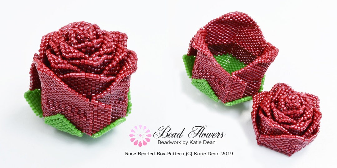Rose Beaded Box Pattern / Tutorial - Etsy