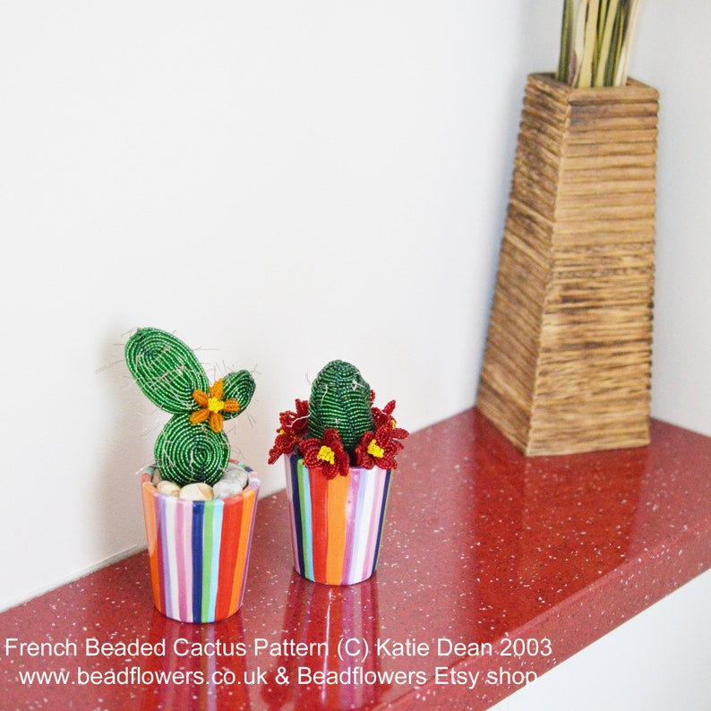 French Beaded Cactus Pattern/tutorial for a Traditional Beaded - Etsy