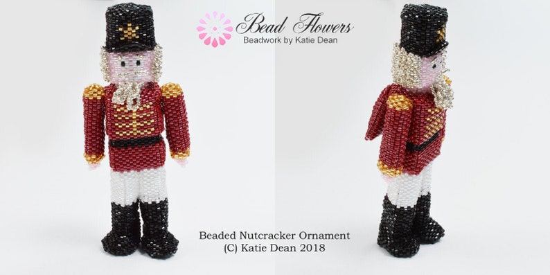 Beading Tutorial for a Nutcracker 3-dimensional Ornament or Decoration ...