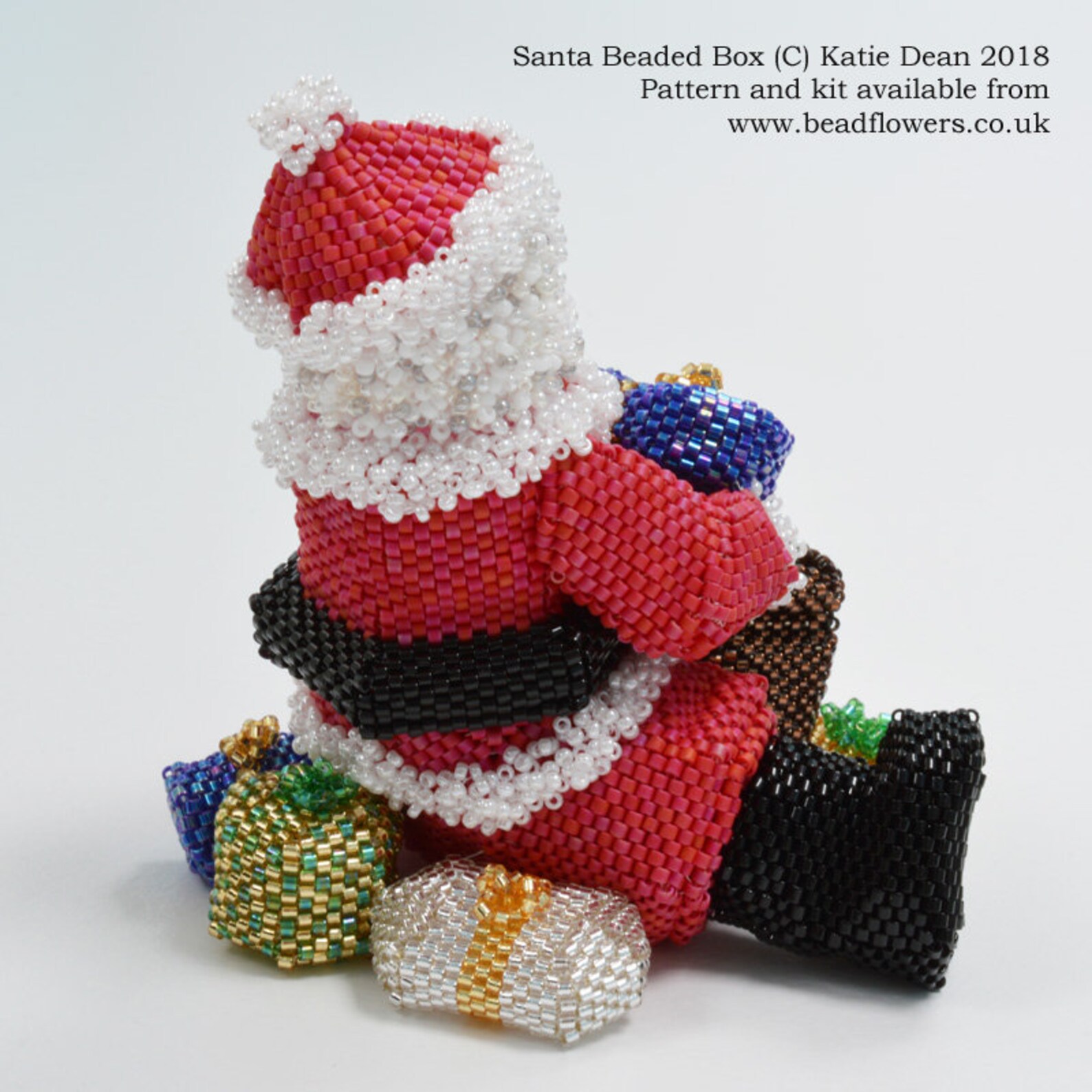 Santa beaded box pattern/tutorial | Etsy