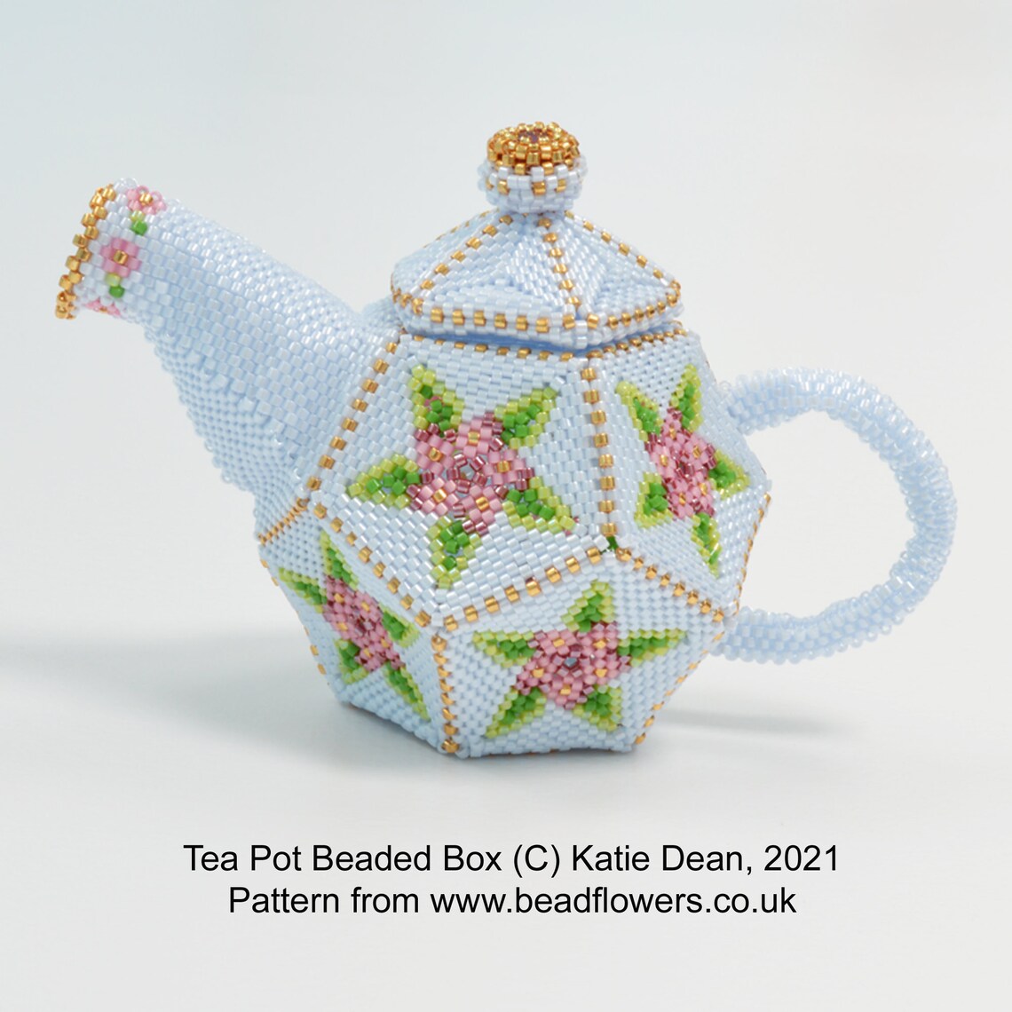 Tea Pot Beaded Box Tutorial/beading Pattern. Downloadable PDF. - Etsy