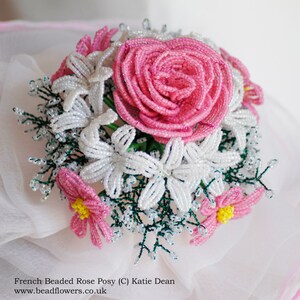 French Beaded Rose Pattern / Tutorial - Etsy UK