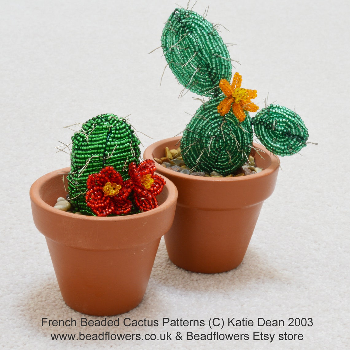 French Beaded Cactus Pattern/tutorial for a Traditional Beaded - Etsy