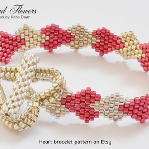 Heart Bracelet Beading Pattern / Tutorial - Etsy