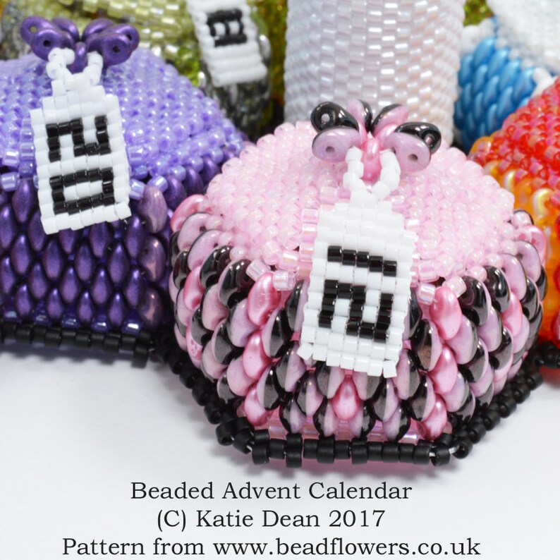 Advent Calendar Beaded Box Pattern | Etsy