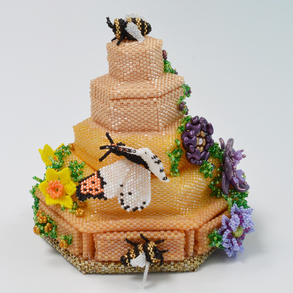 Queen Bee Beading Pattern/tutorial. Peyote Stitch Beading - Etsy UK