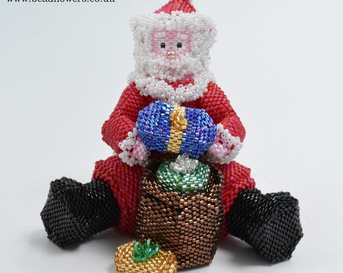 Santa Beaded Box Pattern/tutorial - Etsy