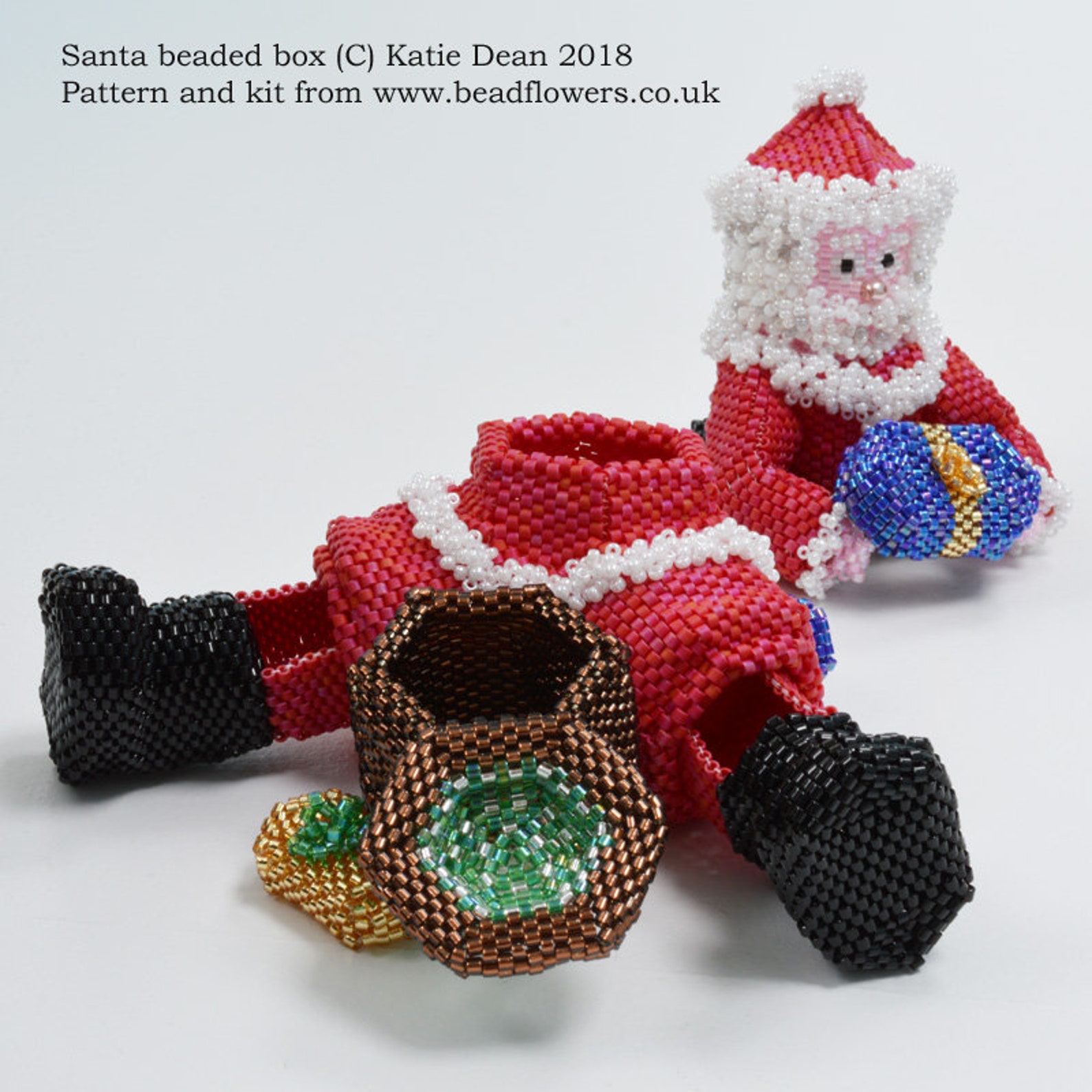Santa Beaded Box Pattern/tutorial - Etsy