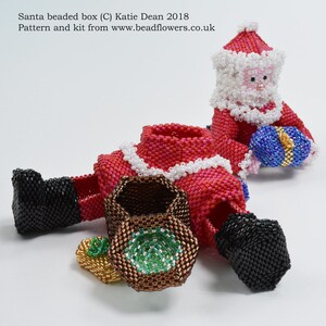 Santa Beaded Box Pattern/tutorial - Etsy