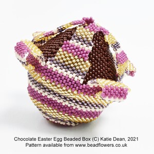 Chocolate Easter Egg Beaded Box Pattern/tutorial - Etsy UK