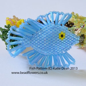 Beaded Fish Patterns to Make a Coral Reef Bracelet - Beading Tutorial - Etsy