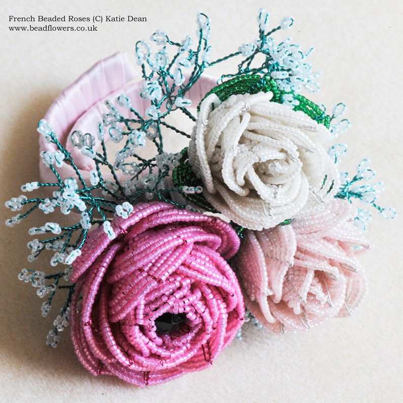 French Beaded Rose Pattern / Tutorial - Etsy UK