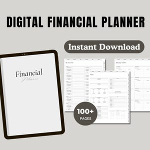 Digital Financial Budget Planner, Finance Tracker, Undated Finance ...