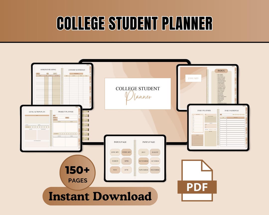 Best Academic Planner, Academic Planner, Daily Goal Planner, Student ...