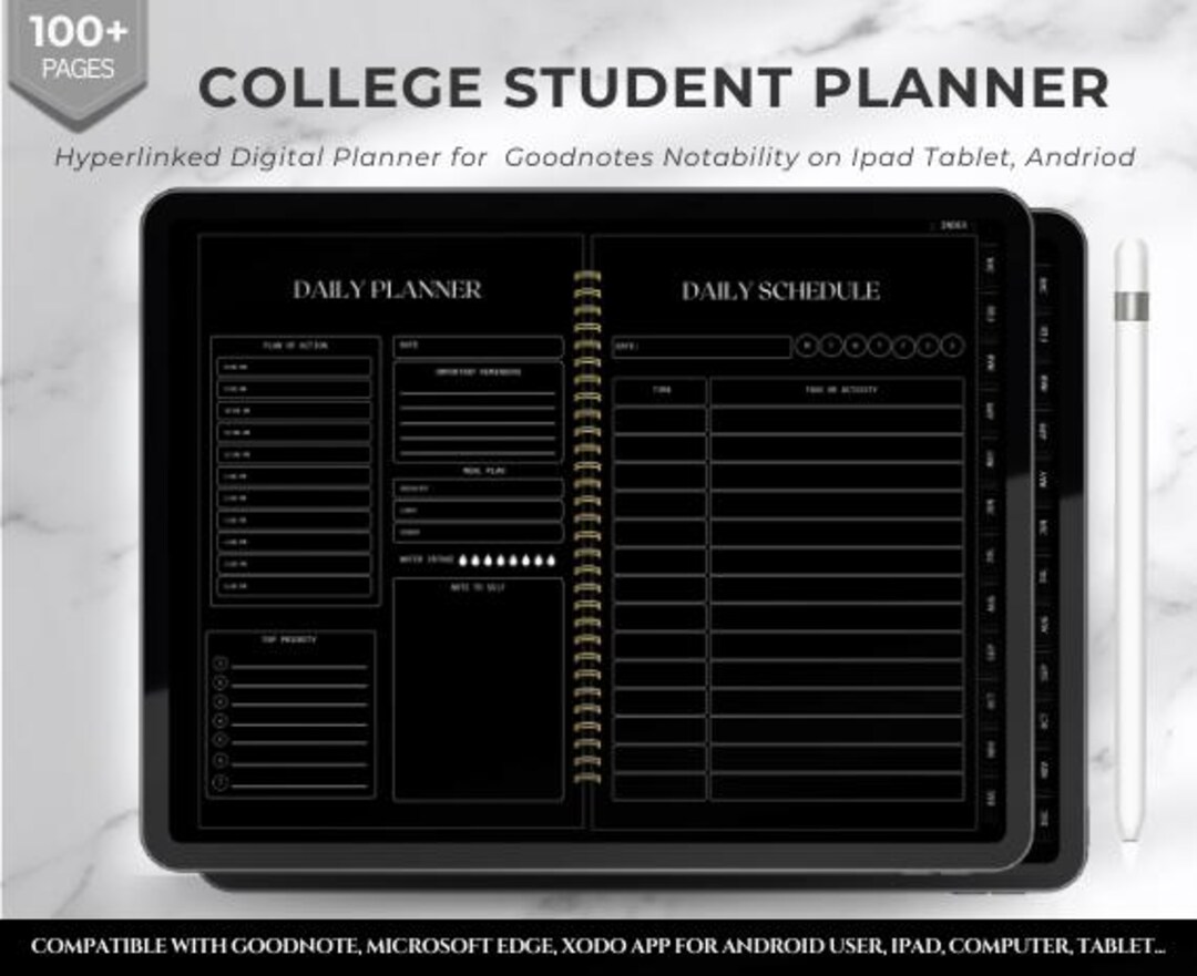 Best Academic Planner, Academic Planner, Daily Goal Planner, Student ...
