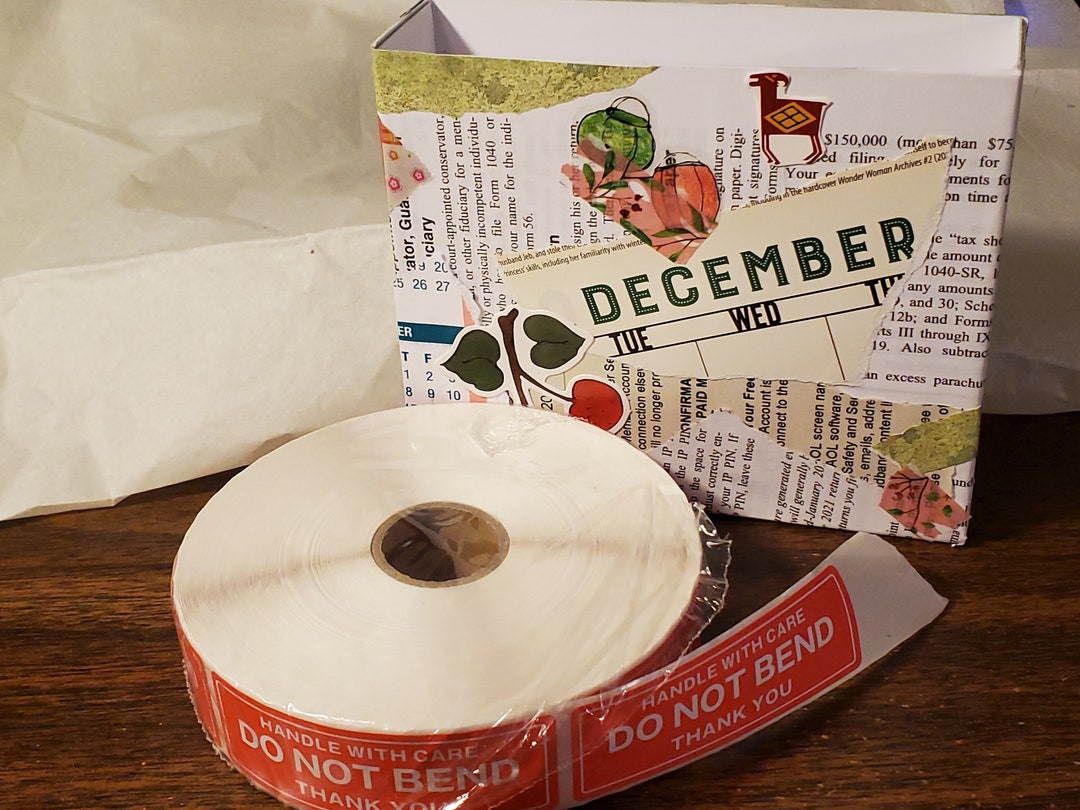 Handmade Collaged Sticker Dispenser - Etsy