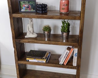Handmade Wooden Bookshelf / Storage Unit / Bookcase Choice of Colour Wood Shades, Locally ...