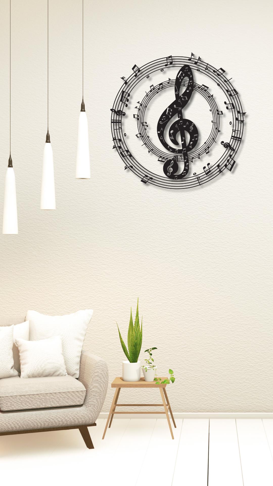 Metal Music Notes Wall Decor, Music Notes Wall Decor, Metal Wall Art ...
