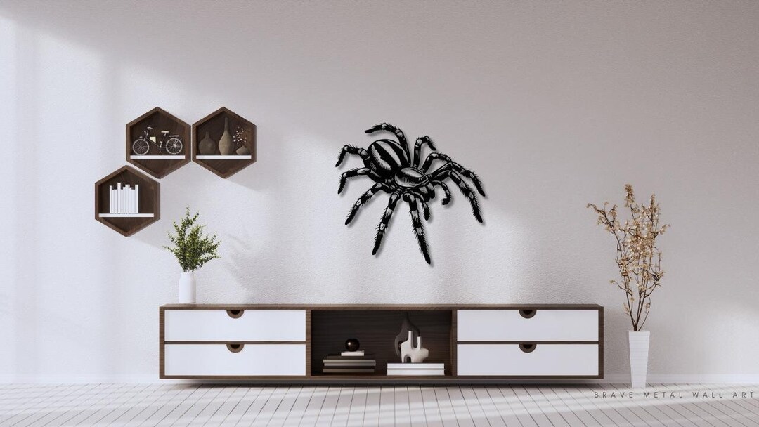 Tarantula Sipider, Giant Spider Metal Wall Art, Men Bedroom Gift ...
