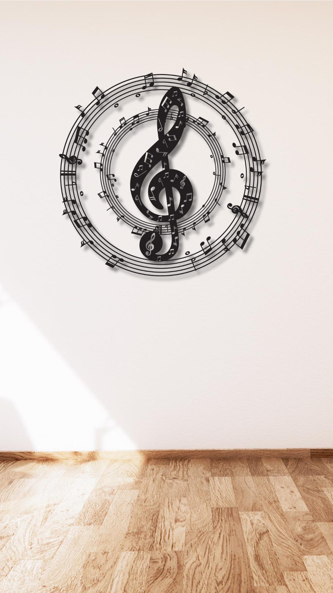 Metal Music Notes Wall Decor, Music Notes Wall Decor, Metal Wall Art ...