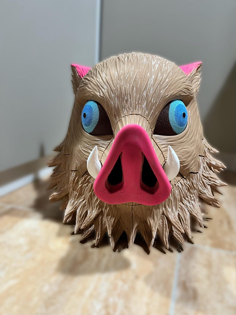 Inosuke Hashibira Demon Slayer Mask | Anime-inspired 3D Boar Helmet ...