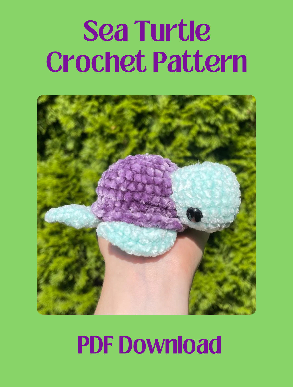 Sea Turtle Crochet Pattern PDF Download - Etsy