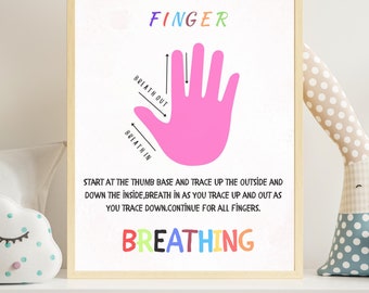 5 Finger Tracing Breathing Exercise, Calming Techniques, Hand Breathing ...