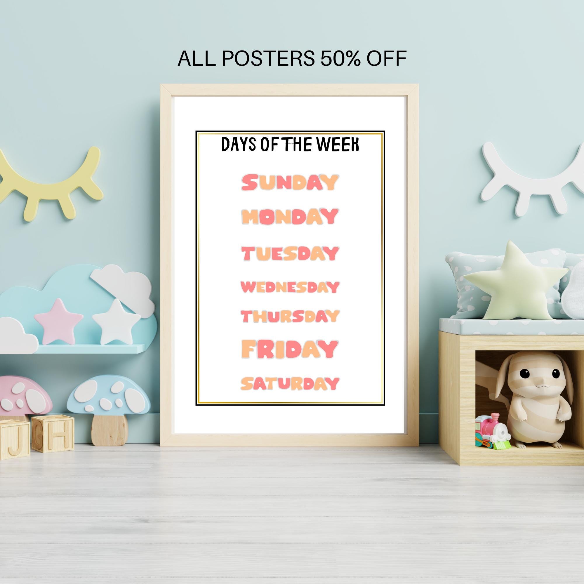 Days of the Week Printable, Educational Posters, Montessori Education ...