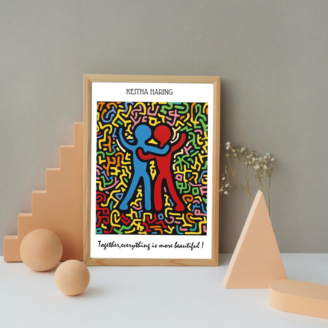 Digital Wall Art Keith Haring Print, Keith Haring Poster, Printable ...