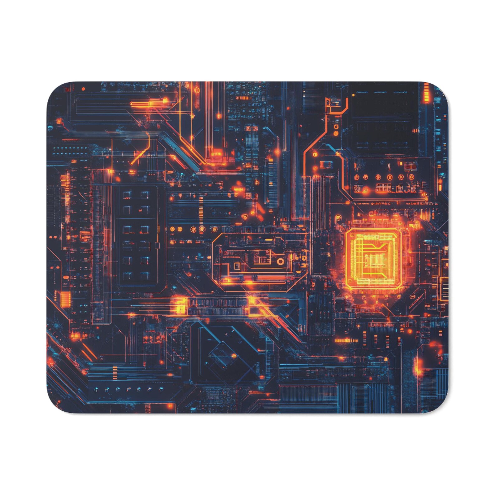 Desk Mouse Pad. Cyberpunk Circuit Board Desk Mat, Sci-fi Gaming. - Etsy