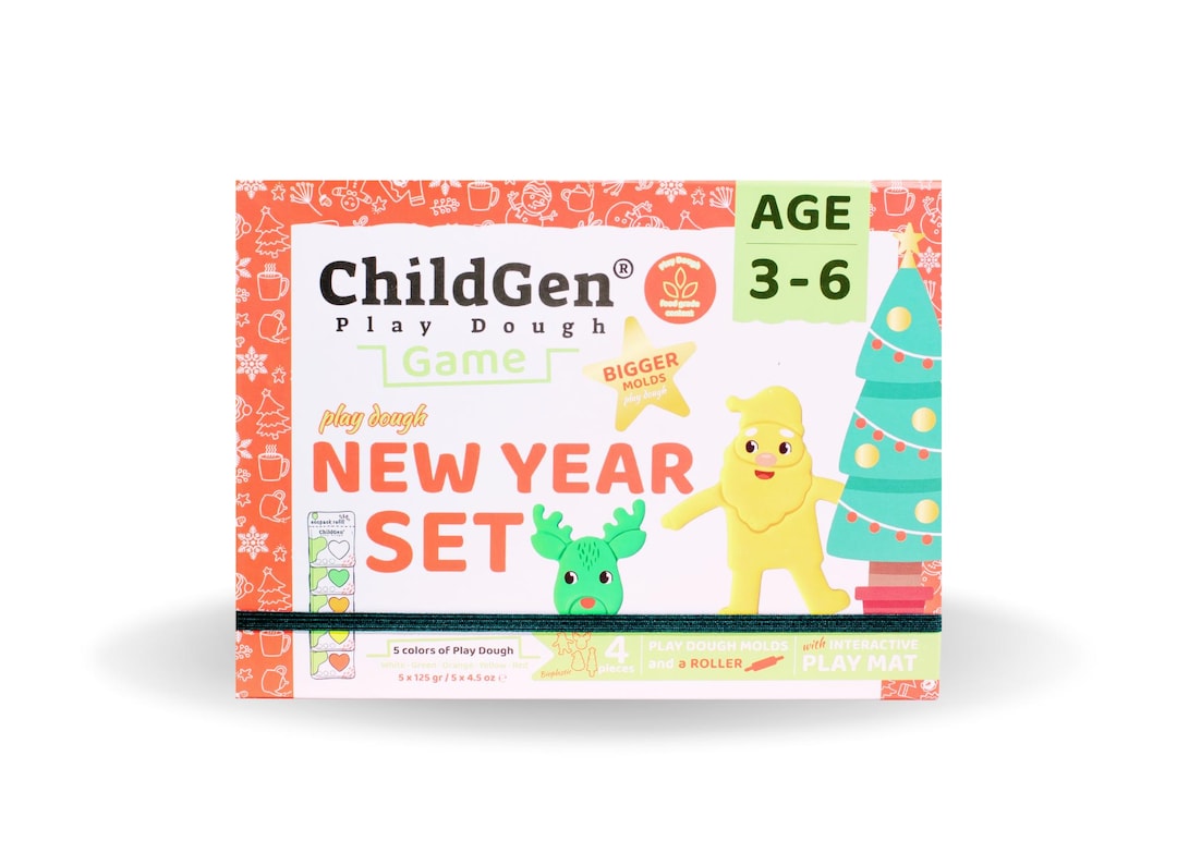 Childgen Christmas Play Dough Game | Non-toxic, Natural, Super Soft ...