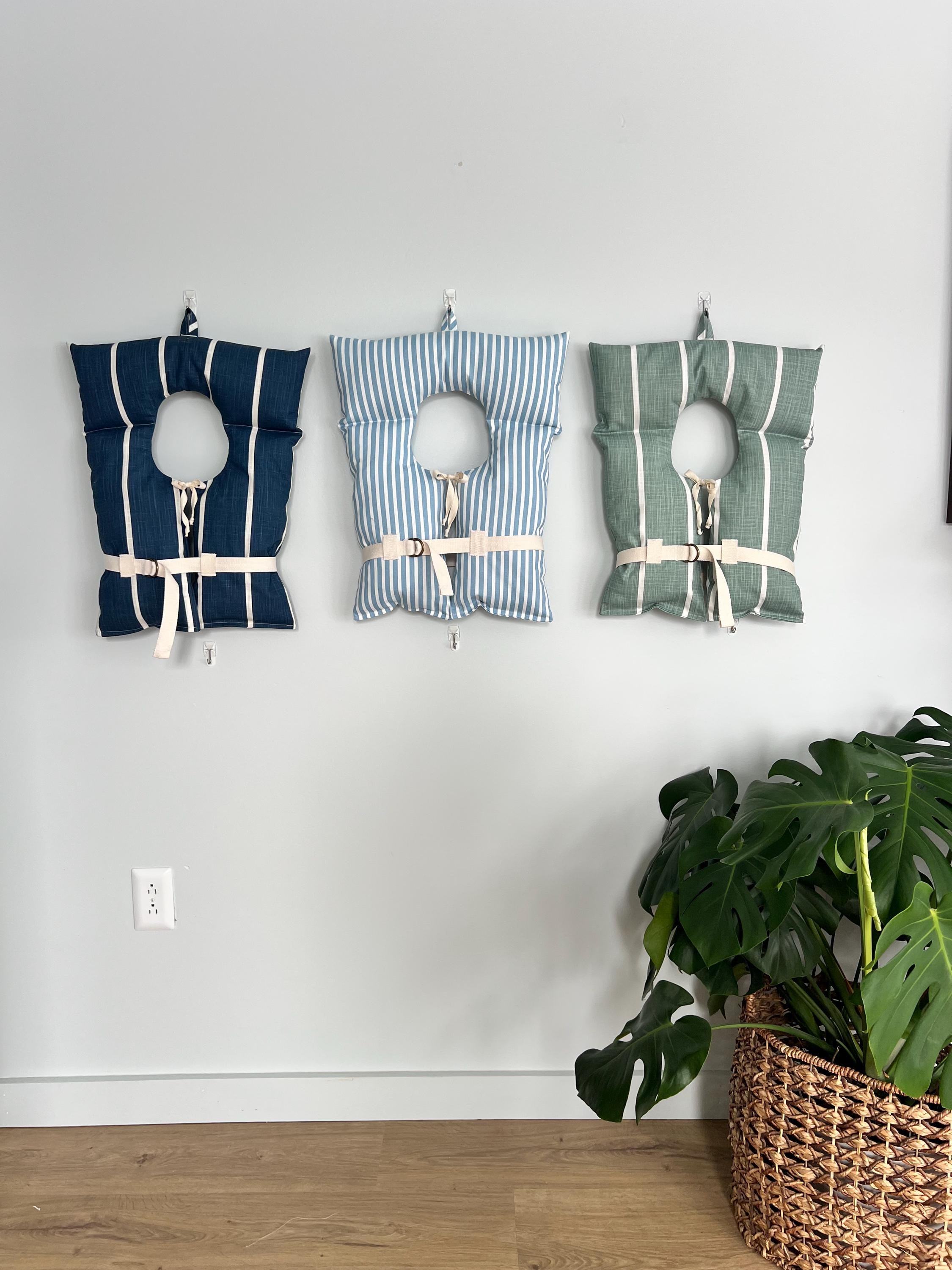 Vintage Style Life Jacket Wall Hanging- Nautical Boat Coat Wall Decor ...
