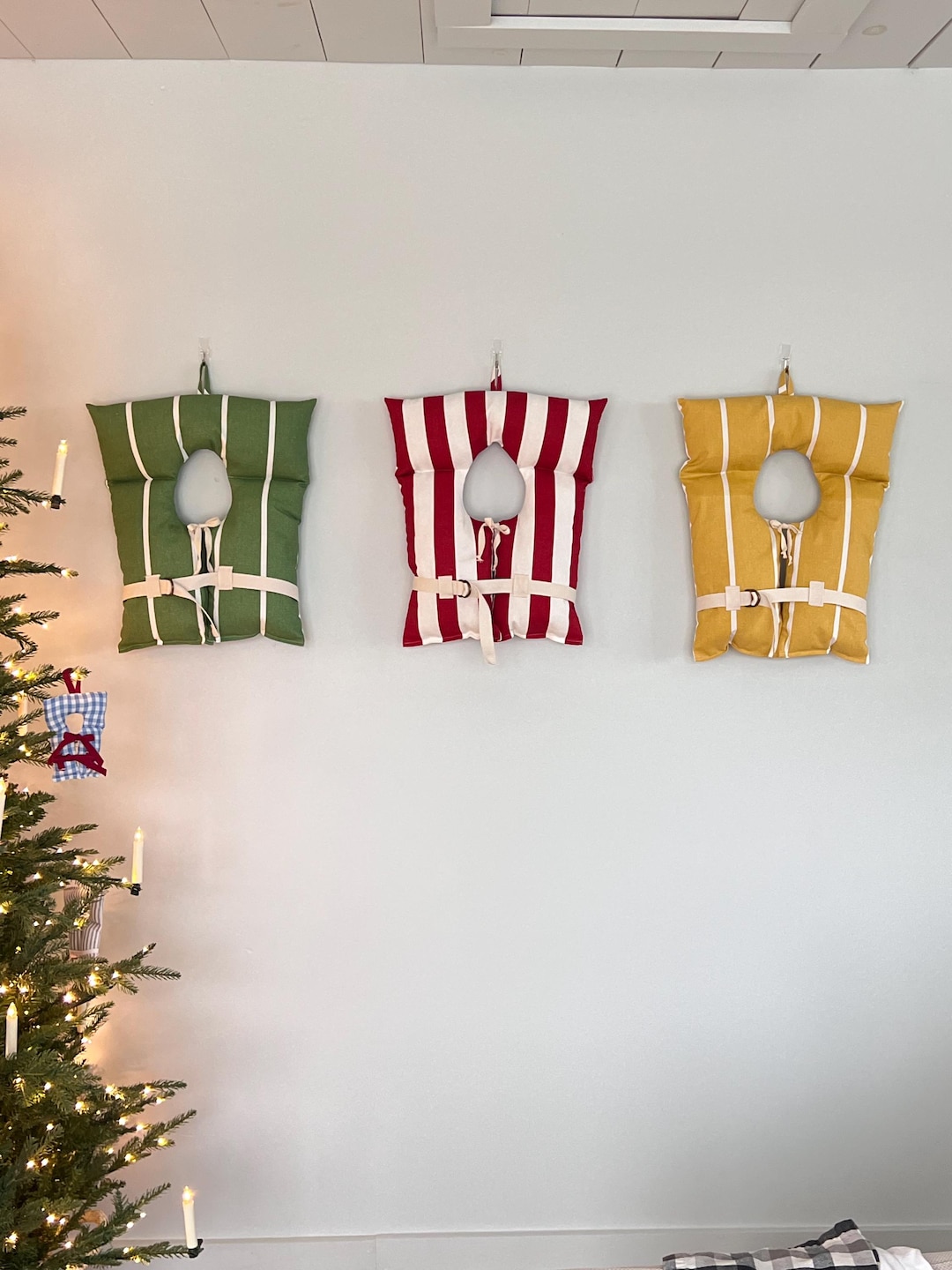 Vintage Style Life Jacket Wall Hanging- Nautical Boat Coat Wall Decor ...