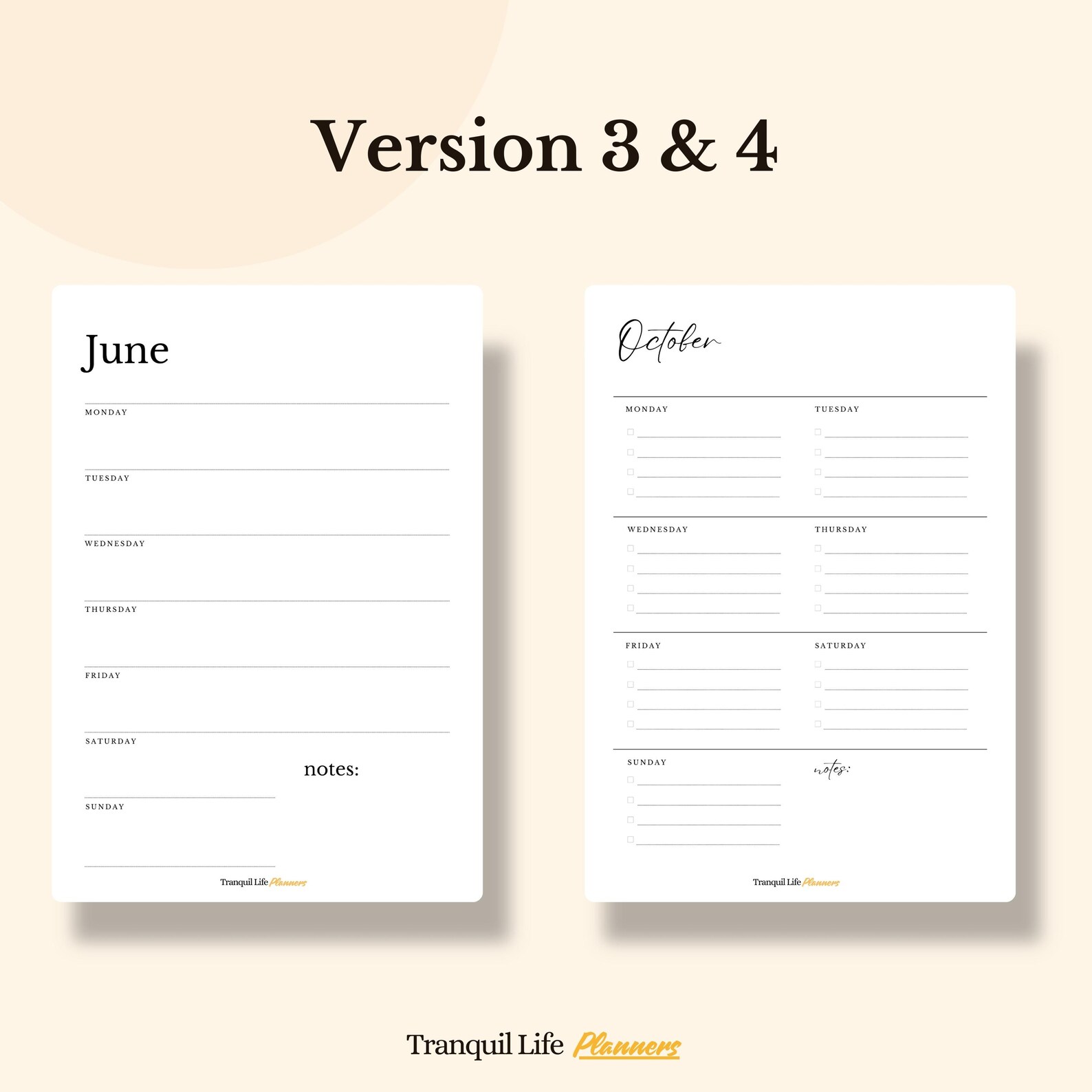 Minimalist Weekly Planner Printable 2024-2025-2026, Weekly Organizer ...