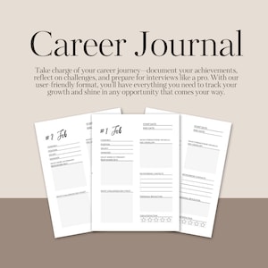Professional Milestones: A Career Reflection Journal - Etsy